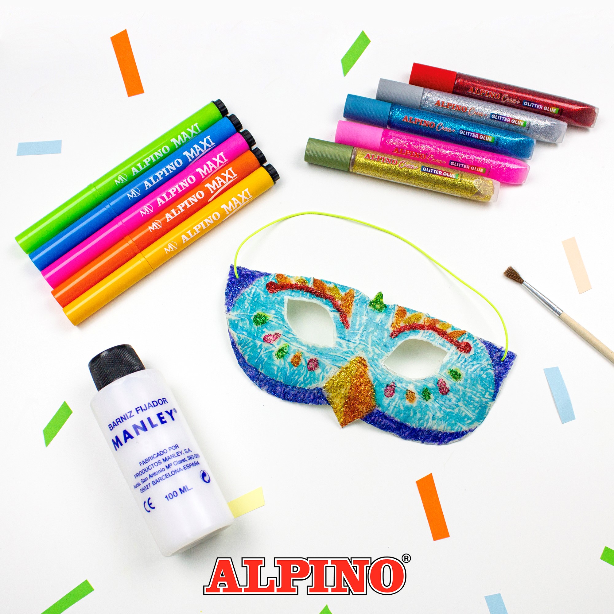 HOW TO MAKE A SIMPLE CARNIVAL MASK? | Alpino® Oficial